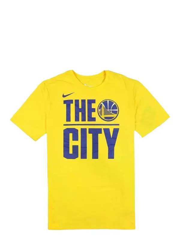 Nike Nba Golden State Warriors The City T-shirt - Yellow