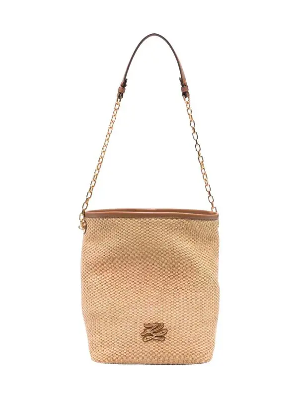 Karl Lagerfeld K/autograph Woven Chain-strap Bag - Neutrals