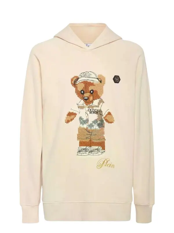Philipp Plein Teddy Bear-motif Hoodie - Neutrals