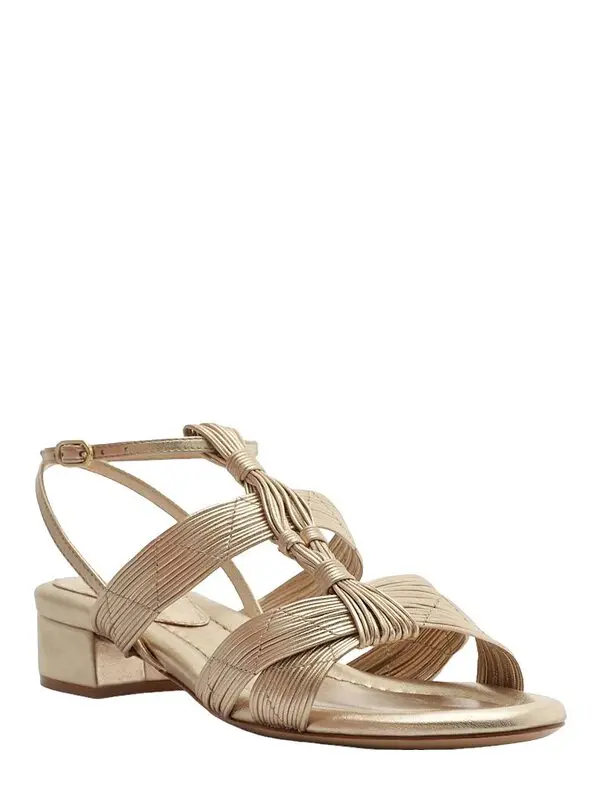 ALEXANDRE BIRMAN Olga Block Heel Sandals - Golden