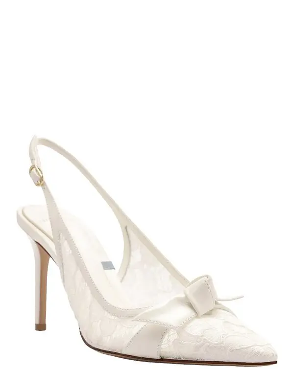 ALEXANDRE BIRMAN Clarita Classic Slingback 85 Pumps - Off White