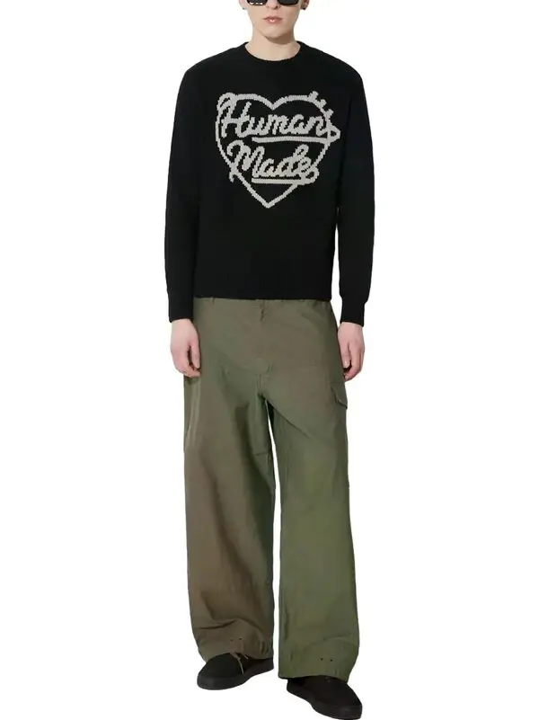 HUMAN MADE Logo Patch Trousers - Green