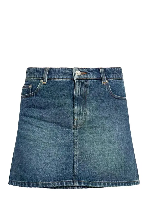 A.p.c. Moss Mini Skirt - Blue