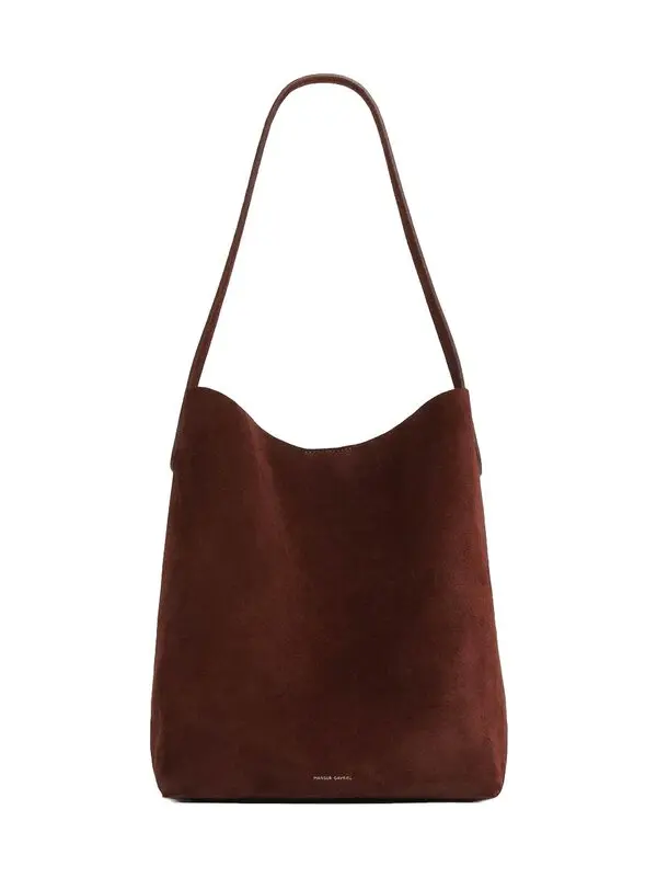 MANSUR GAVRIEL Everyday Cabas Suede Hobo Bag - Chocolate