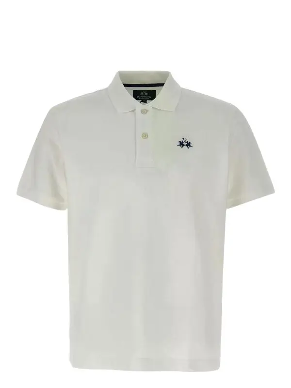 LA MARTINA Logo-embroidered Polo Shirt - White