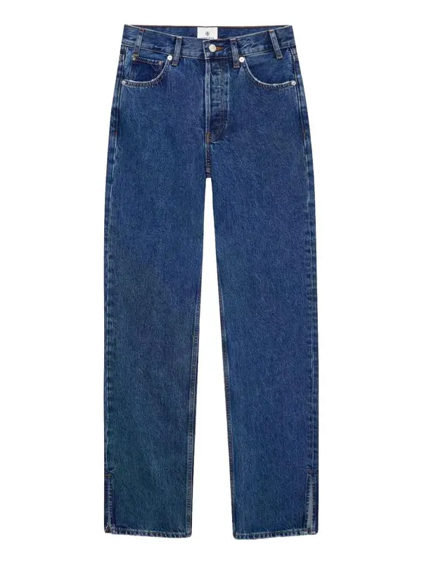 ANINE BING Roy High-waist Jeans - Blue