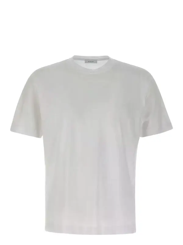 DIKTAT Side-slit Crew-neck T-shirt - White