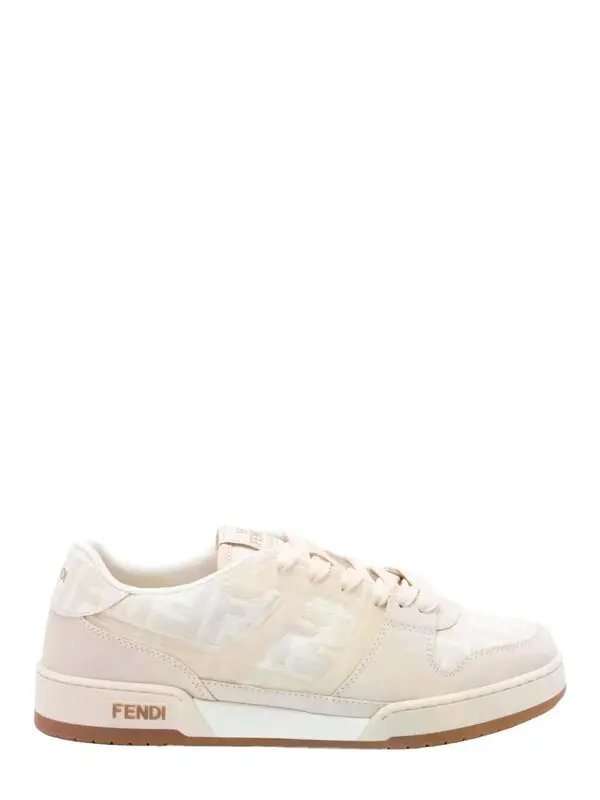 Fendi Match Suede Sneakers - Neutrals