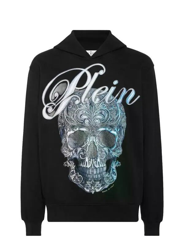 Philipp Plein Skull-print Hoodie - Black