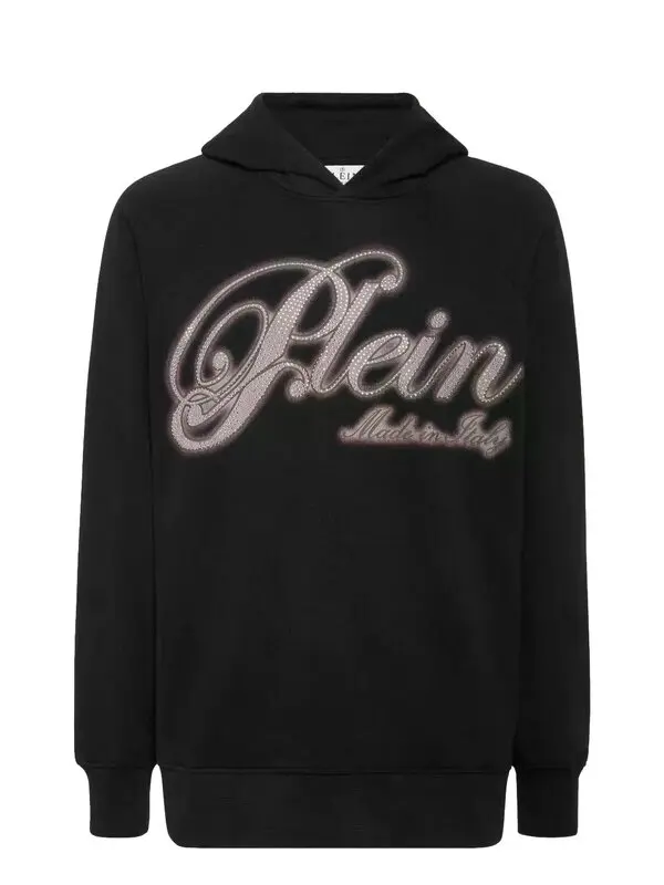 Philipp Plein Rhinestone-embellished Hoodie - Black