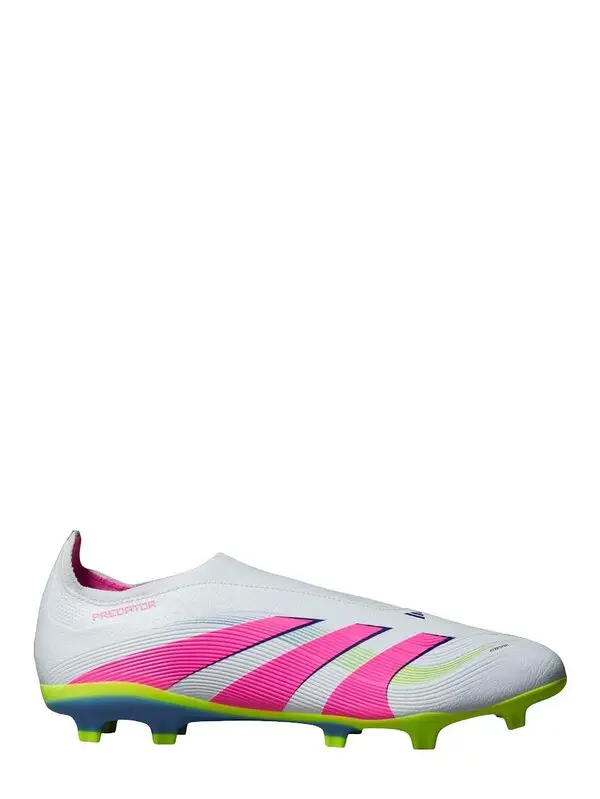 Adidas Predator League Laceless Fg/mg - Cloud White/lucid Pink/lucid Lemon