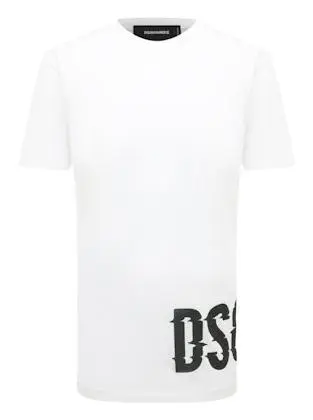 Dsquared2 Cool Fit Large Dsq2 Logo T-shirt - White