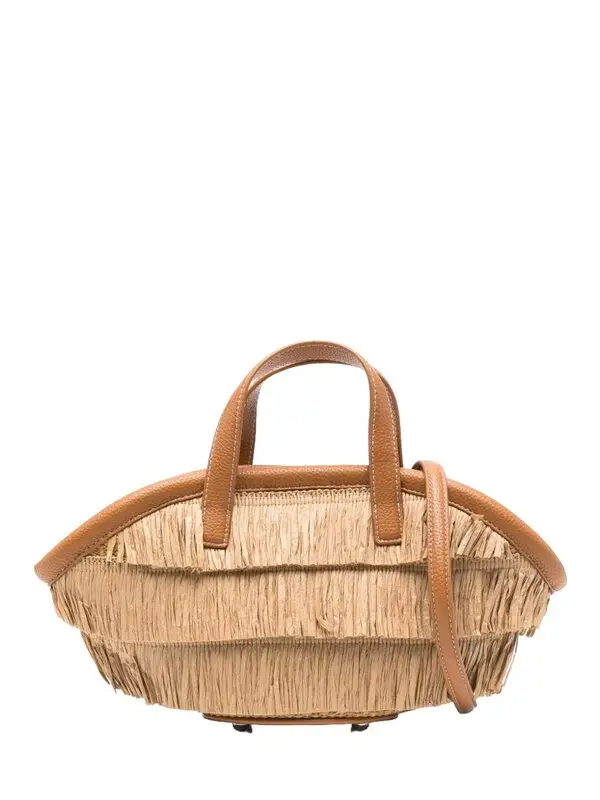 SIMONMILLER Mini Fringe Mercado Tote Bag - Neutrals