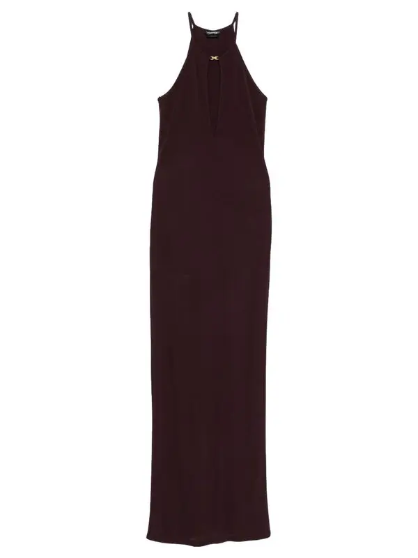 TOM FORD Halterneck Maxi Gown - Purple