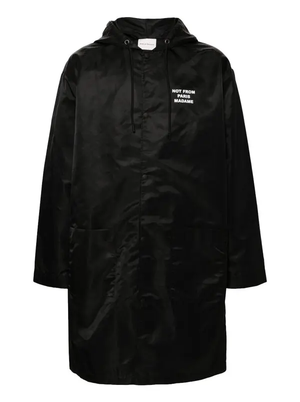 Drole De Monsieur Hooded Parka - Black