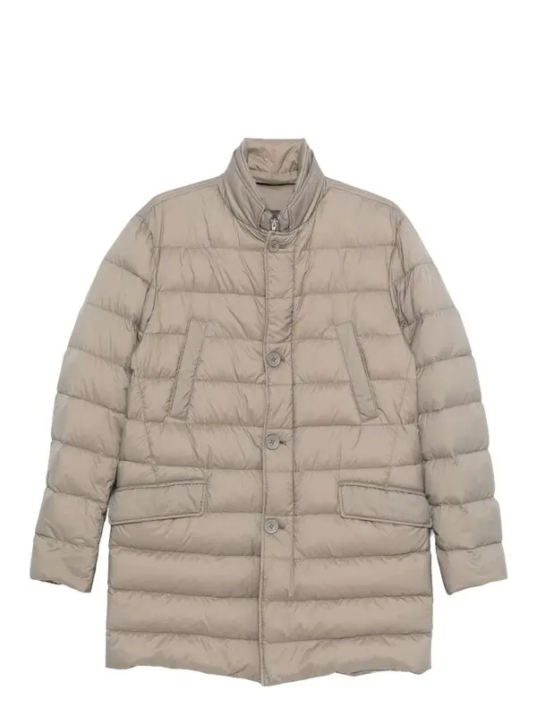Herno Quilted Padded Coat - Grey