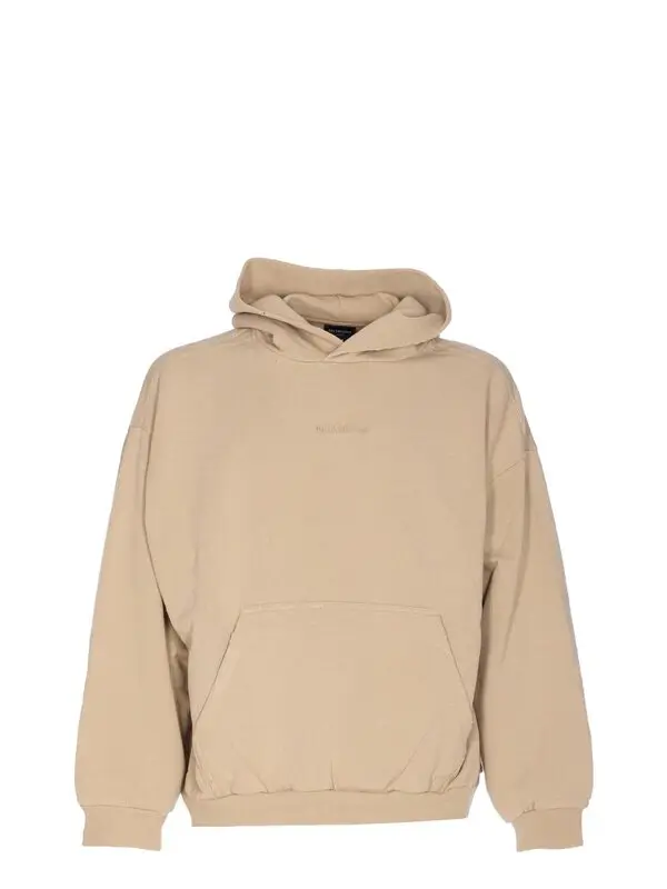 Balenciaga Back Reflective Medium Fit Hoodie - Beige