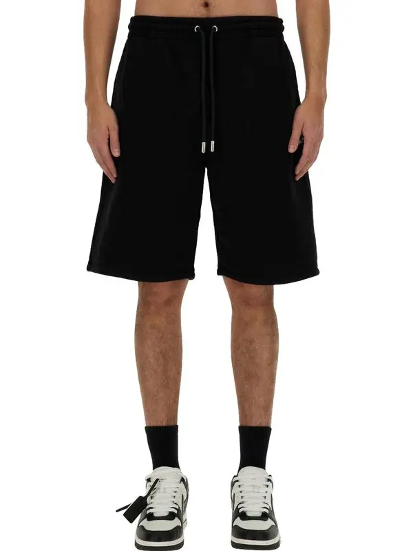 Off-White Logo Bermuda Shorts - Black