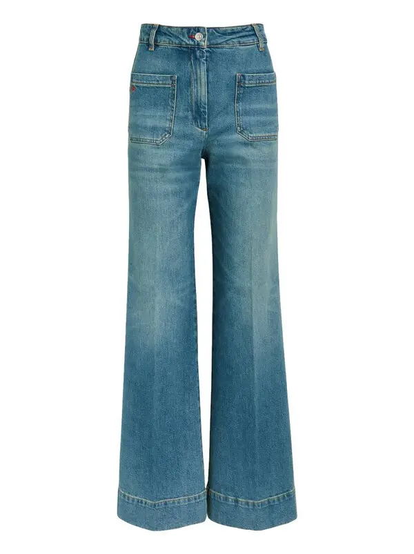 Victoria Beckham Alina Flared-leg Jeans - Denim