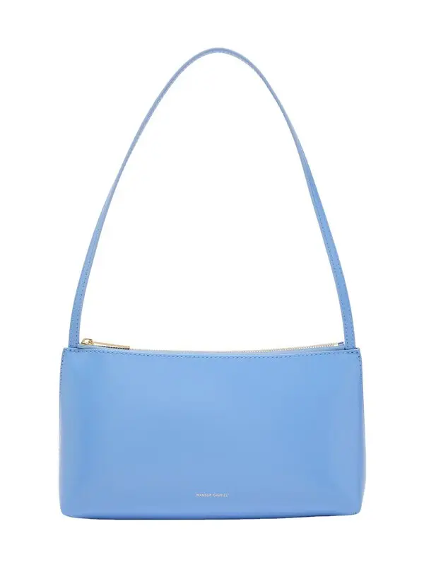 MANSUR GAVRIEL Gaia Smoothed Leather Shoulder Bag - Blue