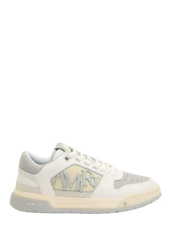 Amiri Panelled Leather Sneakers - Grey