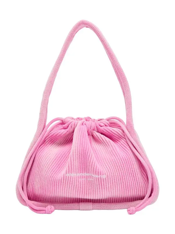 Alexander Wang Ribbed-knit Top Handle Bag - Pink