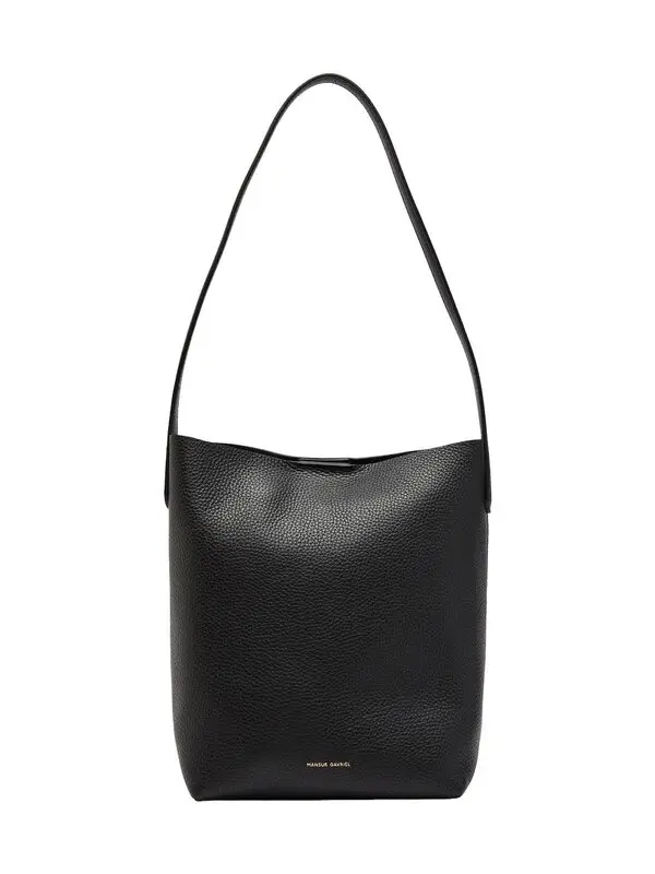 MANSUR GAVRIEL Grained Leather Shoulder Bag - Black