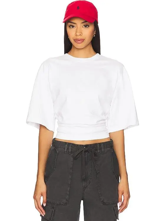 AGOLDE Shari Tee - Whtie