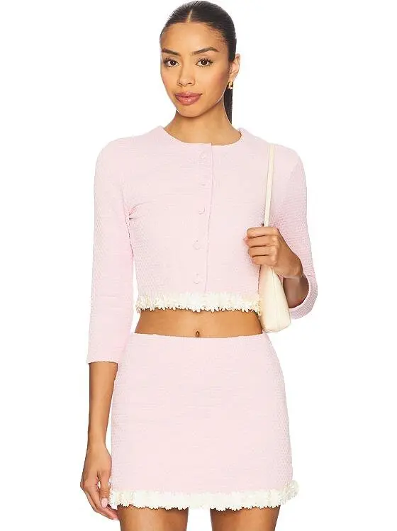 Devon Windsor Harlan Jacket - Textured Pink