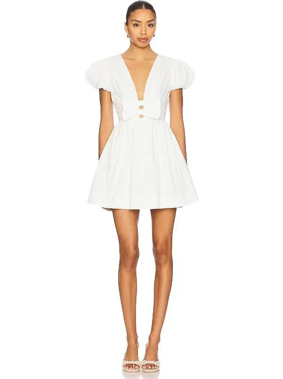 MORE TO COME Ilianna Mini Dress - White