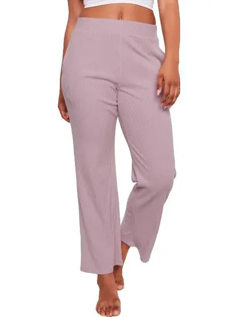 ADORE ME Riley Wide Leg Lounge Pants - Medium Purple
