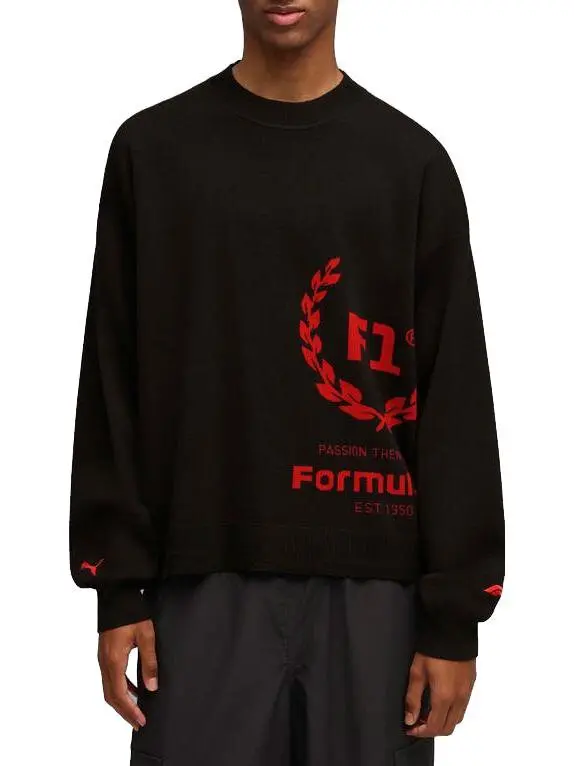 PUMA Formula 1® 75 Years Crewneck Sweater - Puma Black