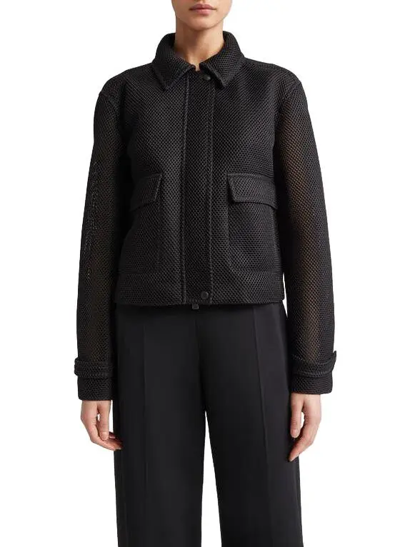 Max Mara Strenna Technical Mesh Jacket - Black