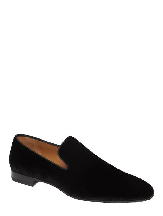CHRISTIAN LOUBOUTIN Dandelion Velvet Venetian Loafer - Black Velvet