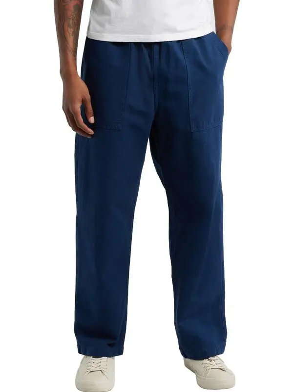 SERVICE WORKS Organic Cotton Canvas Drawstring Chef Pants - Dark Navy
