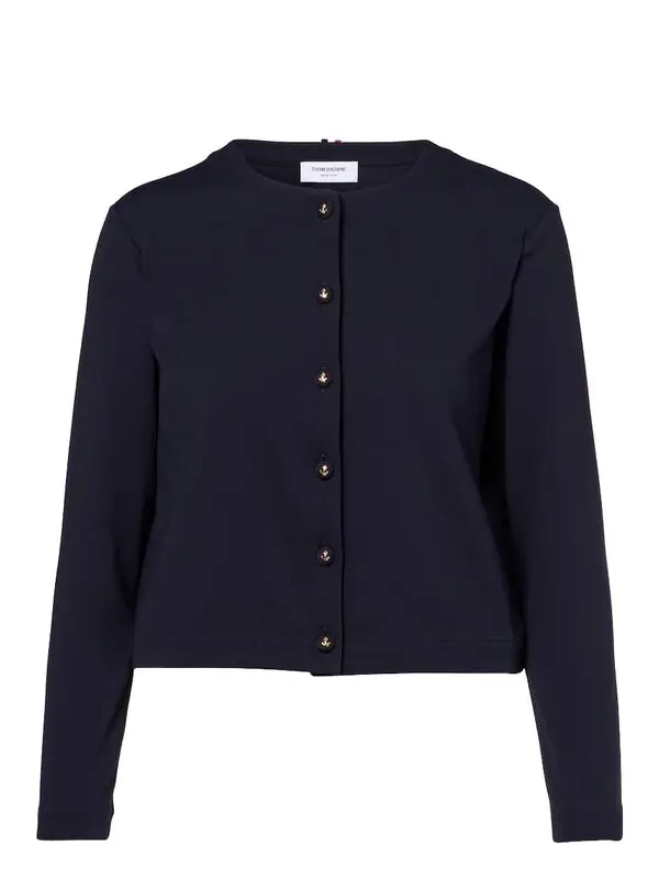 Thom Browne Compact Knit Cardigan - Blue