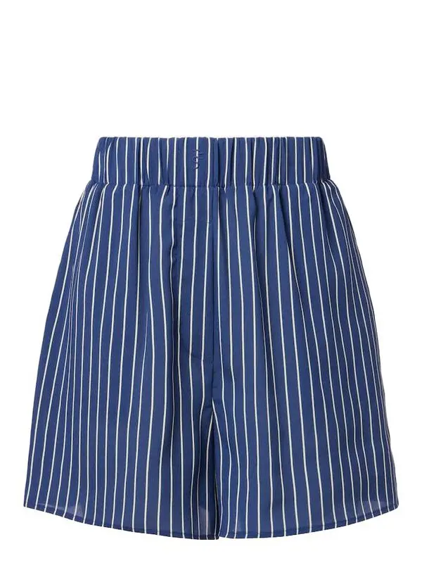 THE FRANKIE SHOP Lui Striped Shorts - Blue