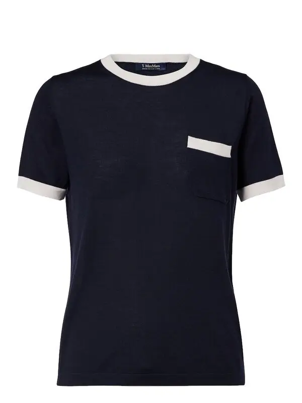 Max Mara Egidio Virgin Wool Top - Black