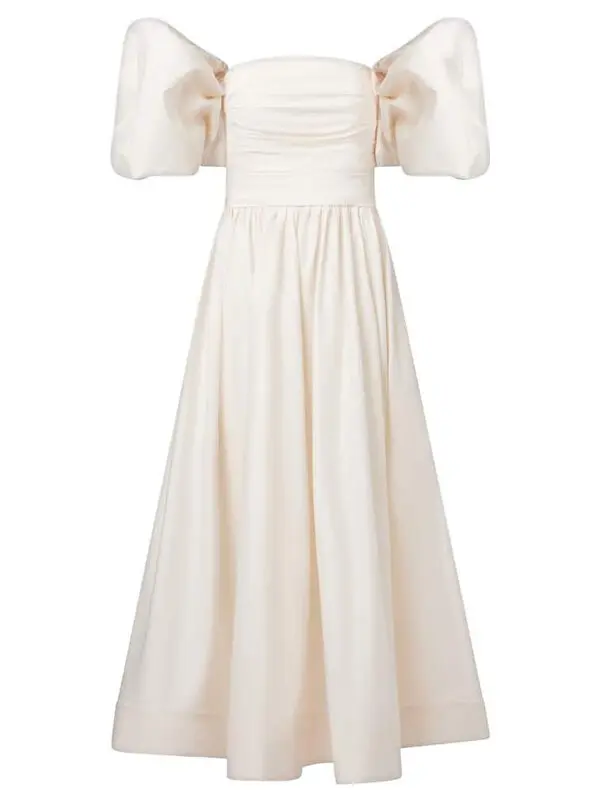 LEO LIN Matilda Cotton Cocktail Dress - White