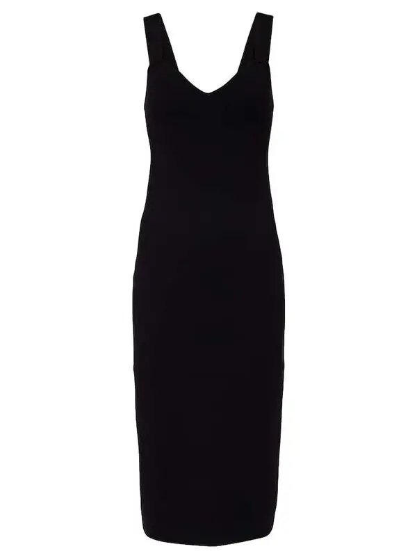 Max Mara Teak Knitted Midi Dress - Black