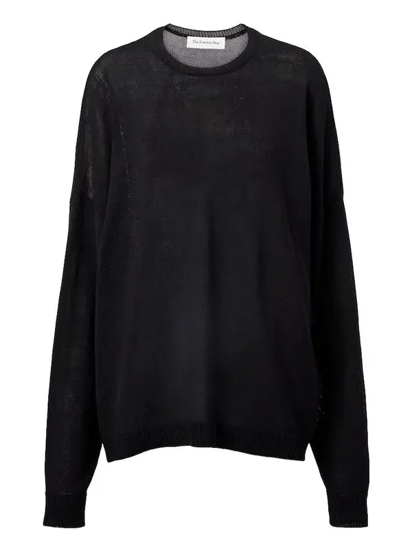 THE FRANKIE SHOP Basel Cotton-blend Sweater - Black