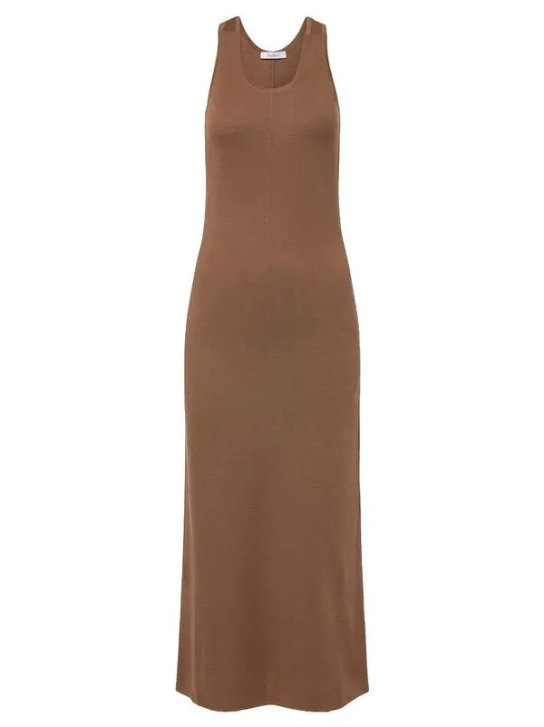 Max Mara Aceri Virgin Wool Midi Dress - Brown