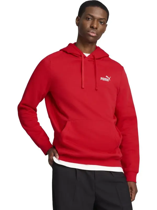 PUMA Essentials Small No. 1 Logo Hoodie - For All Time Red
