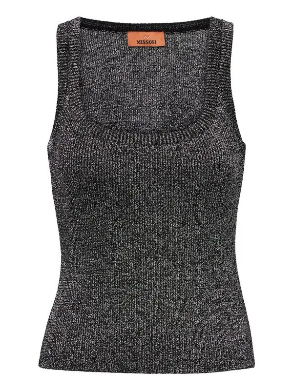 Missoni Lame Tank Top - Silver