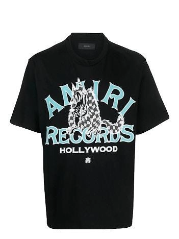 Amiri Records Wolf Tee Shirt - Black