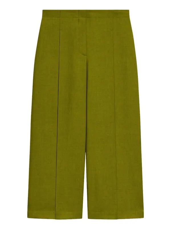 Theory Deep Pleat Pants - Avocado