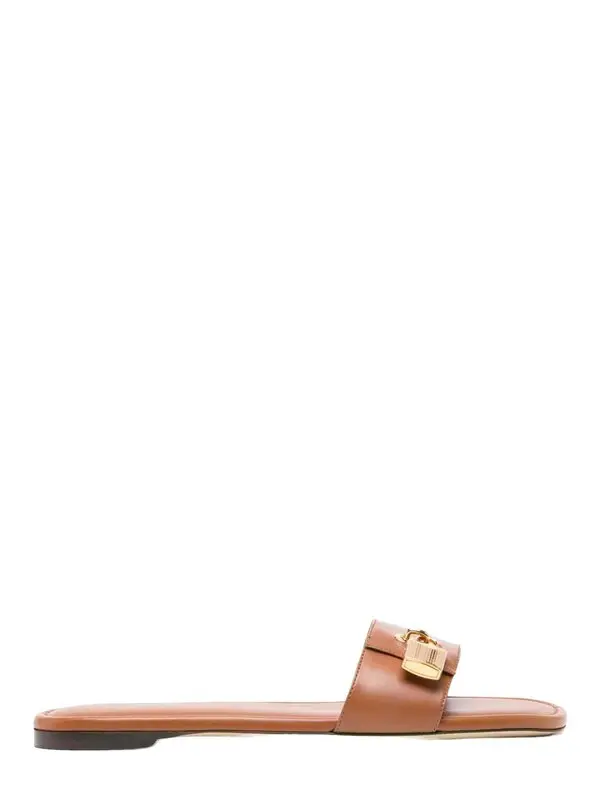 TOM FORD Padlock Slides - Brown
