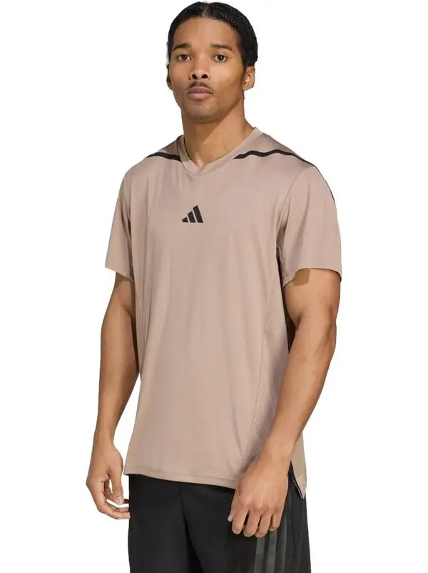Adidas Designed For Training Pro-series Tee - Chalky Brown