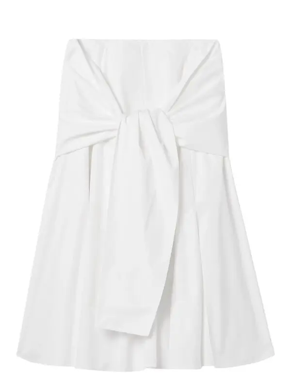 Loewe Layered Cotton-poplin Midi Skirt - White