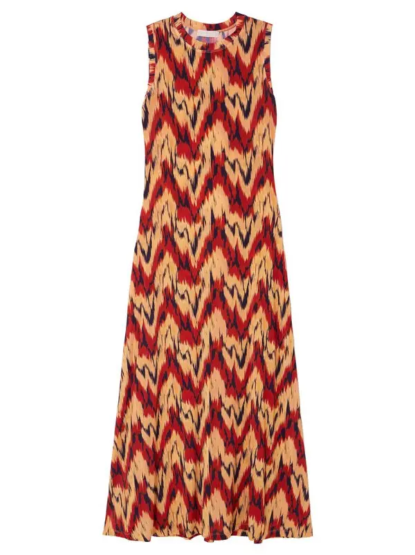 Ulla Johnson Orla Printed Stretch-jersey Midi Dress - Multi